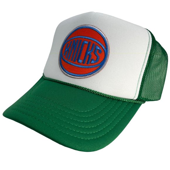 OTTO | Accessories | New Vintage Style New York Knicks Green White Trucker Hat Cap Adult Trendy ...